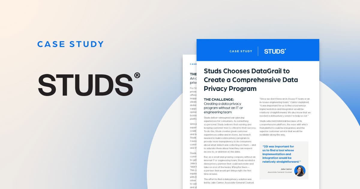 Studs | DataGrail Customer Case Study