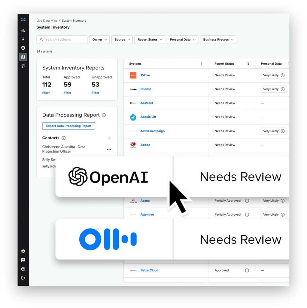 Live Data Map | Automated Data Mapping | DataGrail