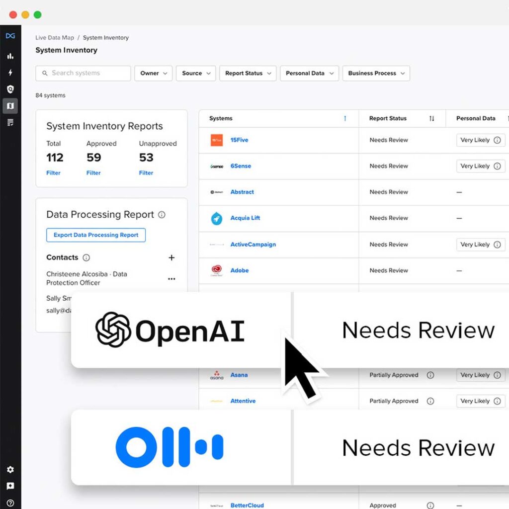 Live Data Map | Automated Data Mapping | DataGrail