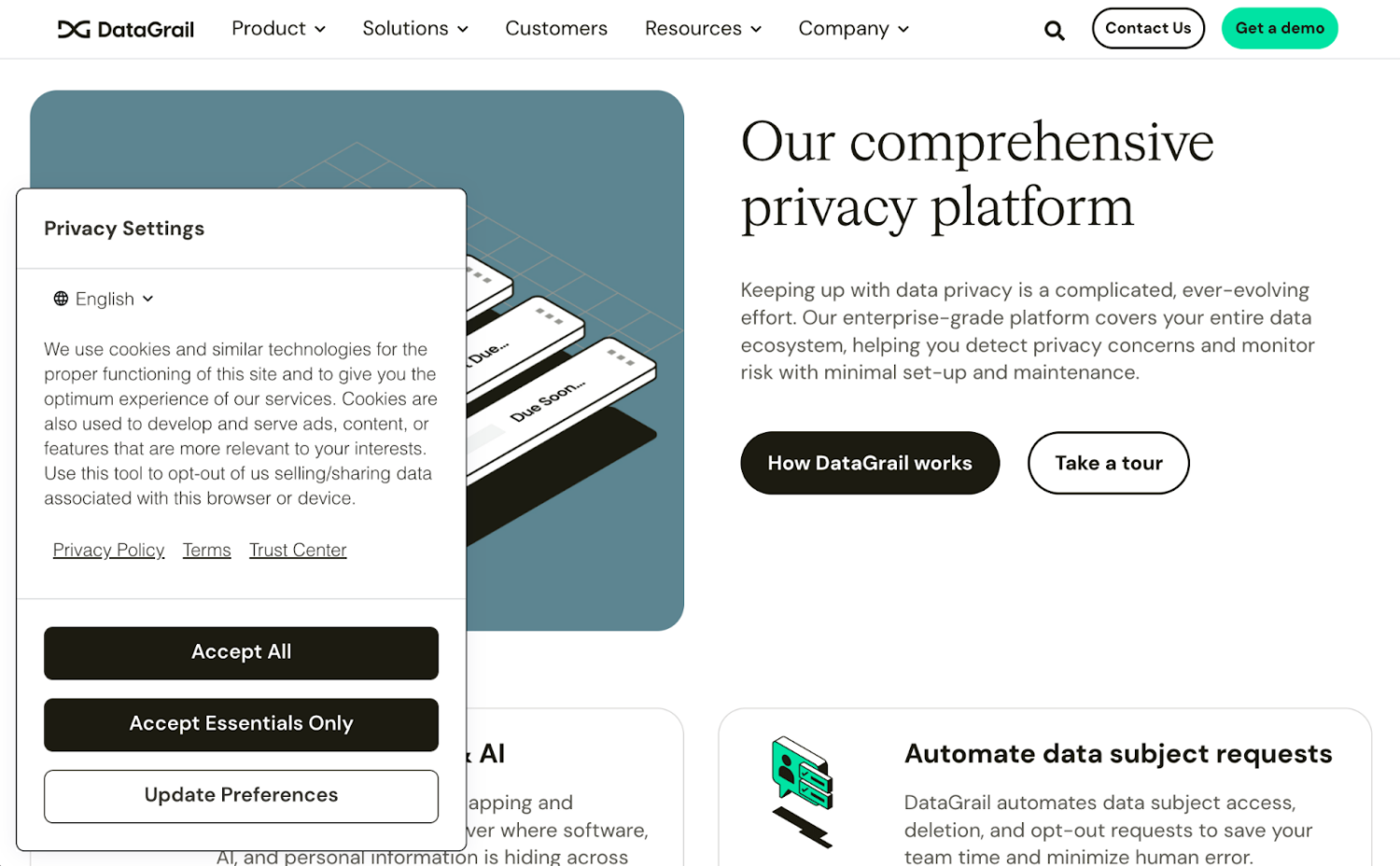 Introducing DataGrail's Consent Management solution